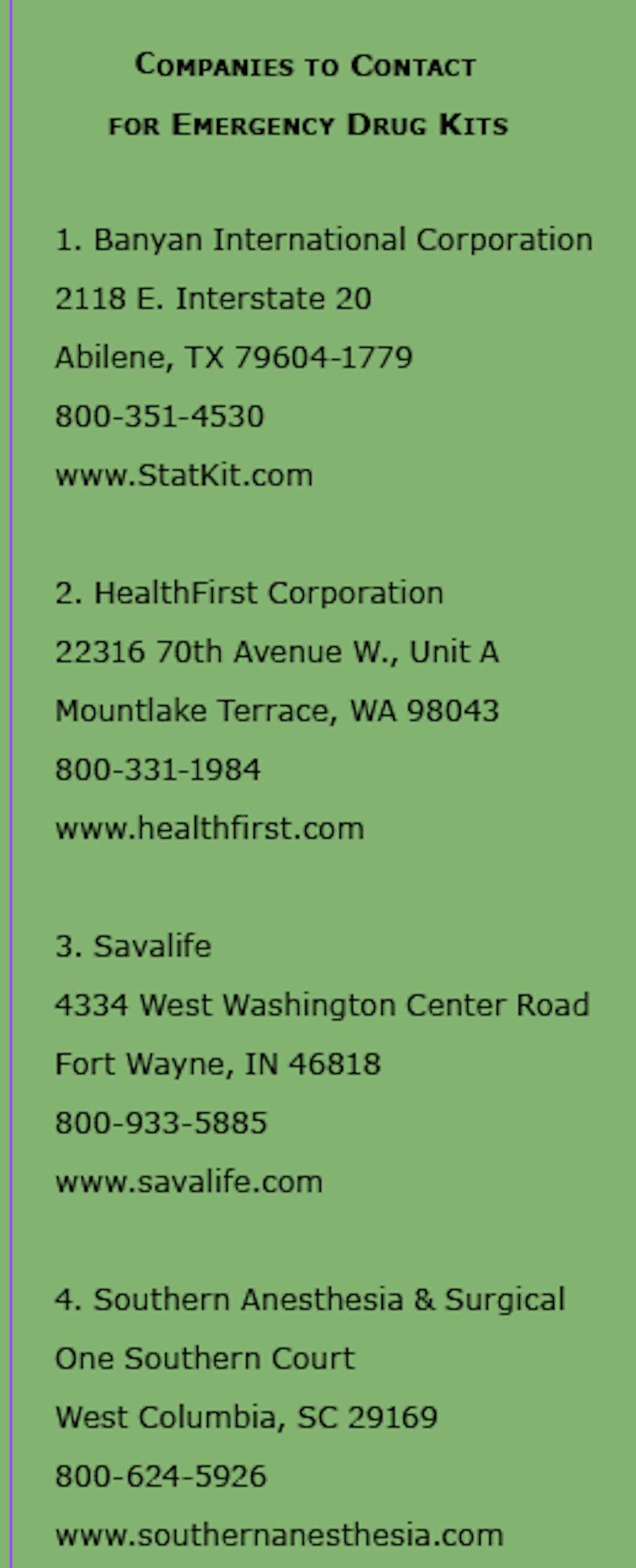 The Emergency Drug Kit | Dental Economics